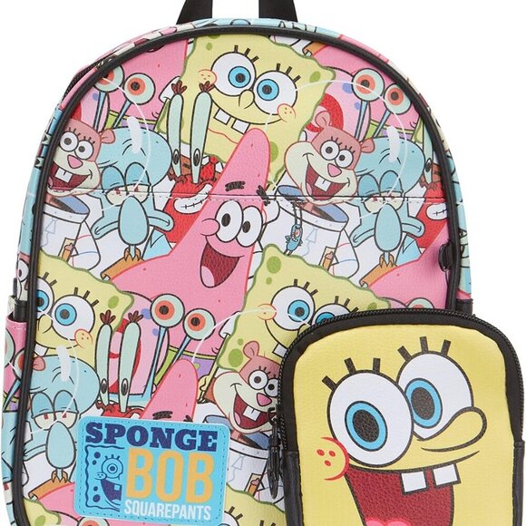 Other | Spongebob Mini Backpack Faux Leather Kid Girl Women Purse ...